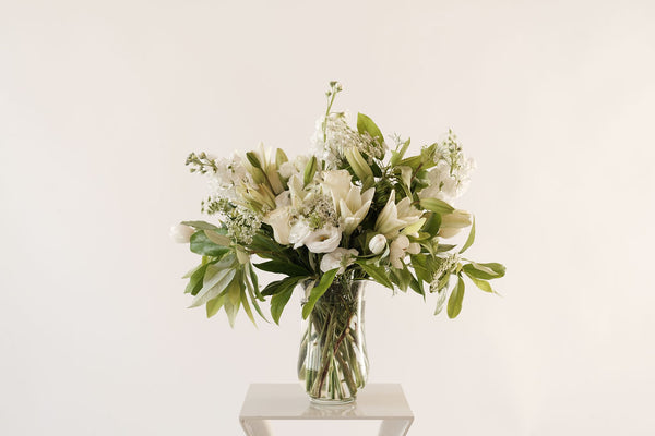 Amazing Grace - White Flower Arrangement - EverWild Florals
